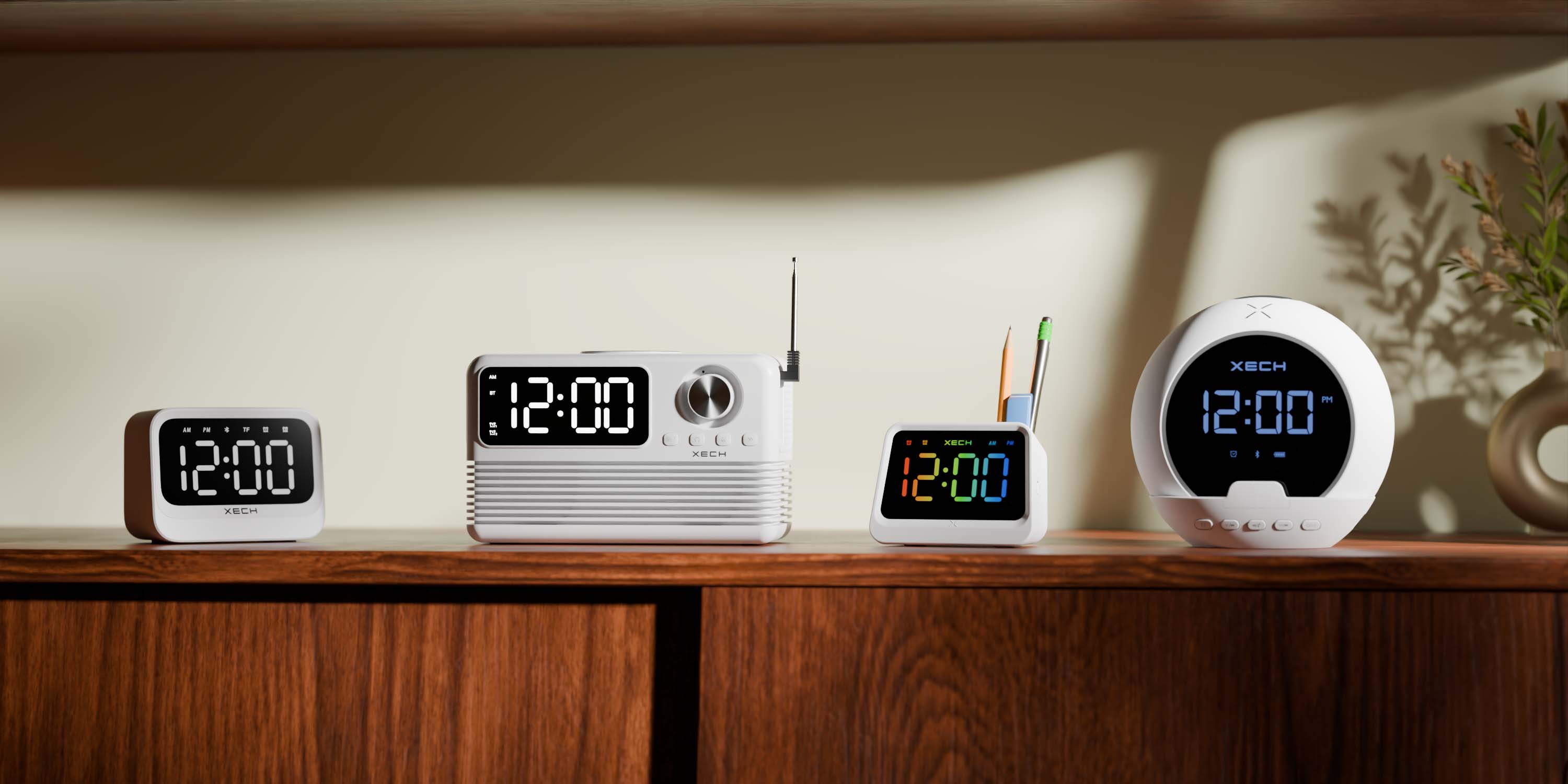 Bluetooth Digital Alarm Clocks – Time‑Sync Smart Clocks India – XECH