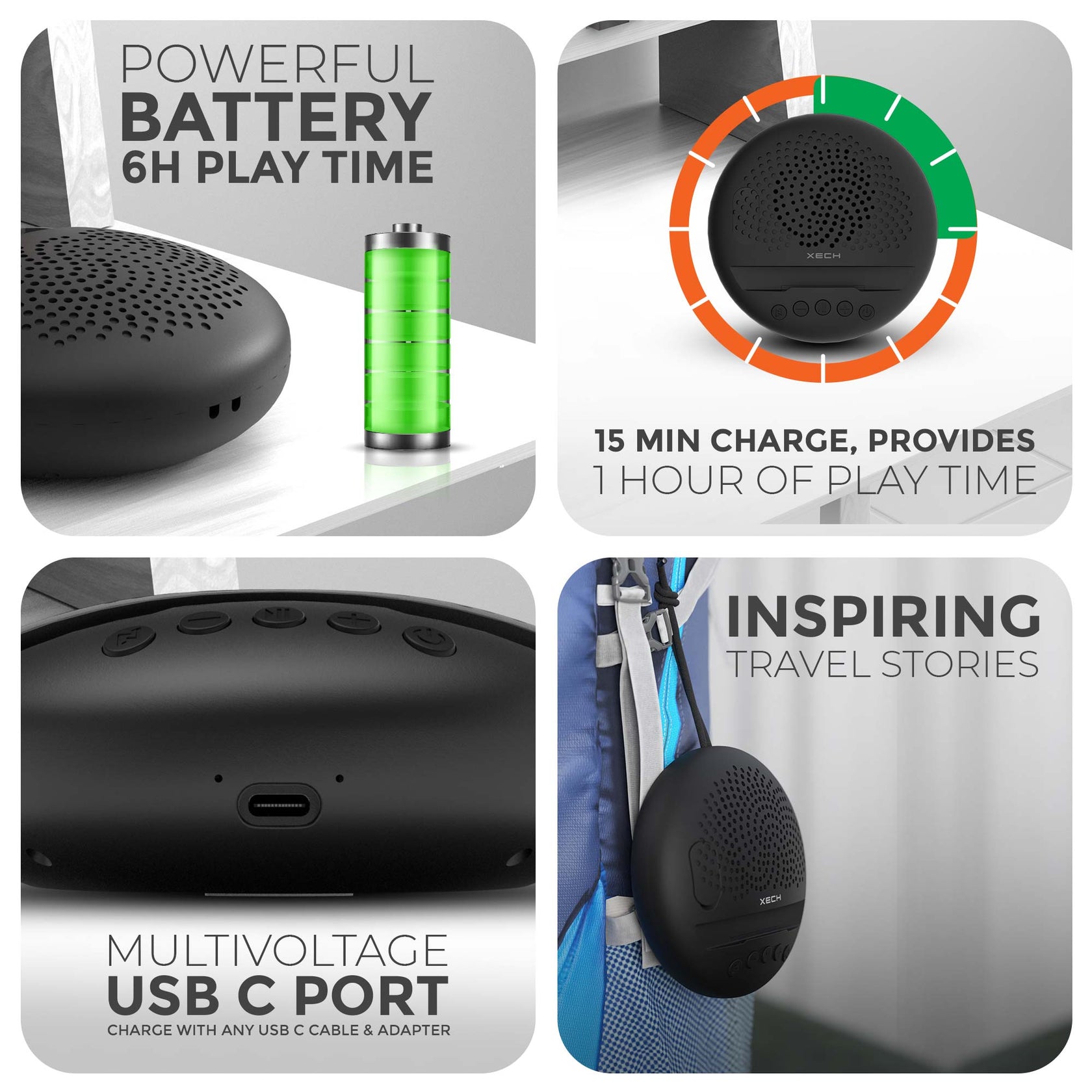 Arc - Bluetooth Speaker with Phone Holder – XECH