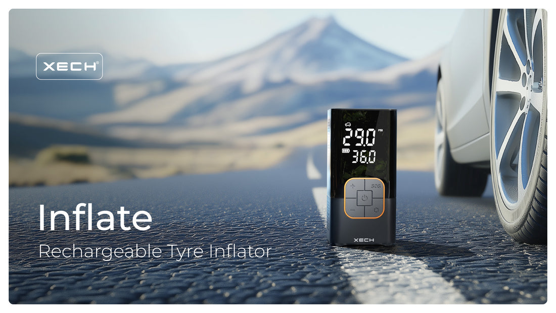 Cordless Tyre Inflator for Cars and Bikes with Auto and Manual mode ...