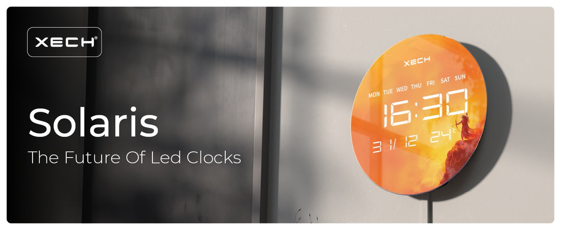 Wall Clock for Living Room | Solaris Plus Digital Clocks - Archer – XECH