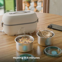 Electric Lunch Box | Heat Food in 2 Mins | Cook in 20 mins - Hot Box II ...