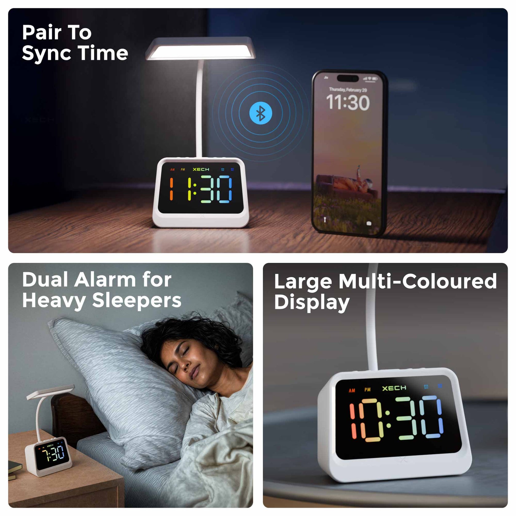 Desk Lamp with Bluetooth Clock Speaker and Pen Stand | Prism Ultra – XECH