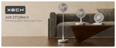Rechargeable Table Fan | Air Storm II - Telescopic & Foldable Fan – XECH