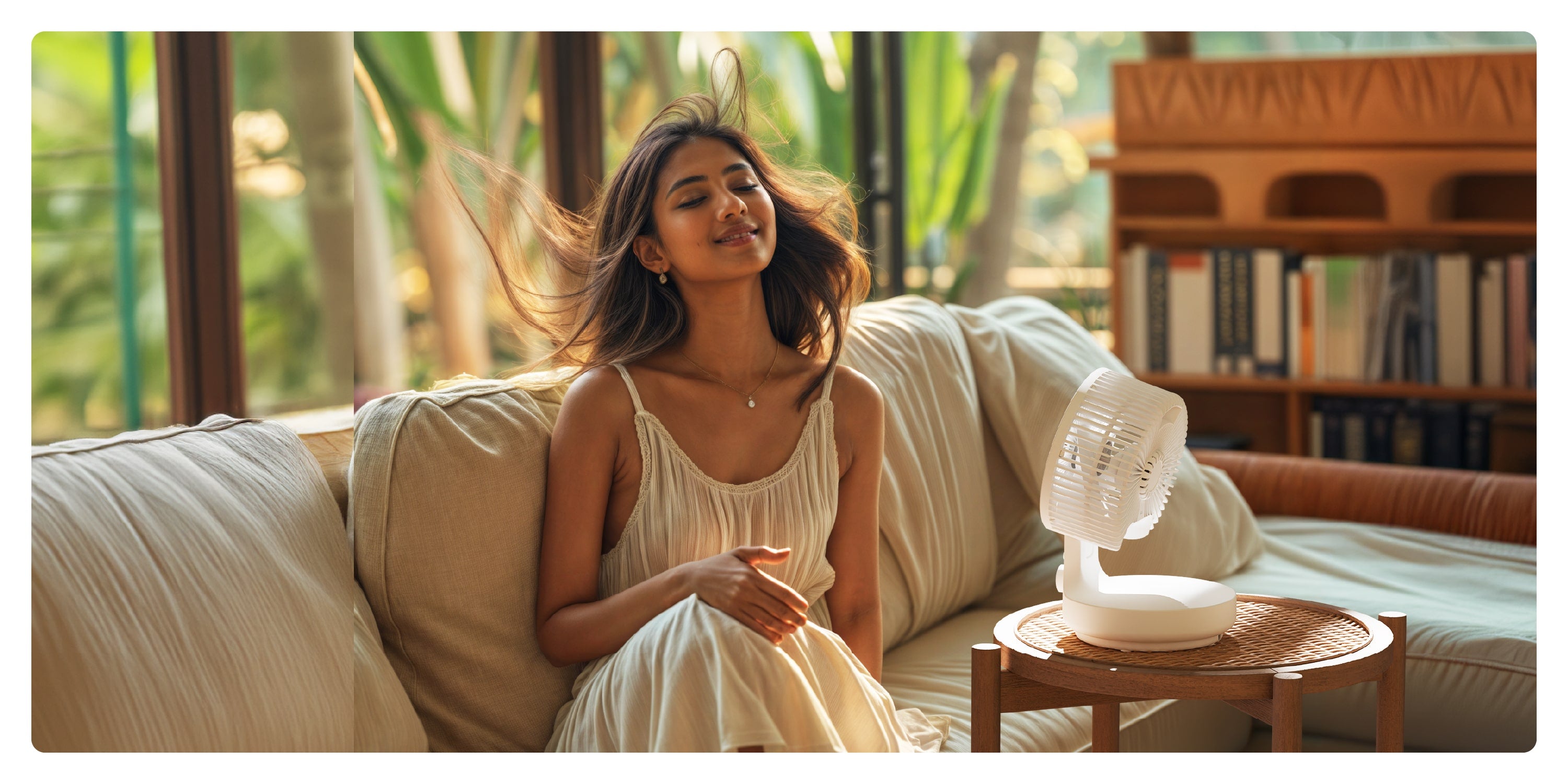 Noiseless Table Fan with Oscillation | Airwave Desk Fan – XECH