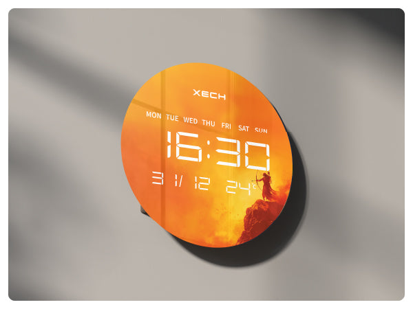 Wall Clock for Living Room | Solaris Plus Digital Clocks - Archer – XECH