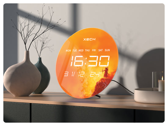 Wall Clock for Living Room | Solaris Plus Digital Clocks - Archer – XECH