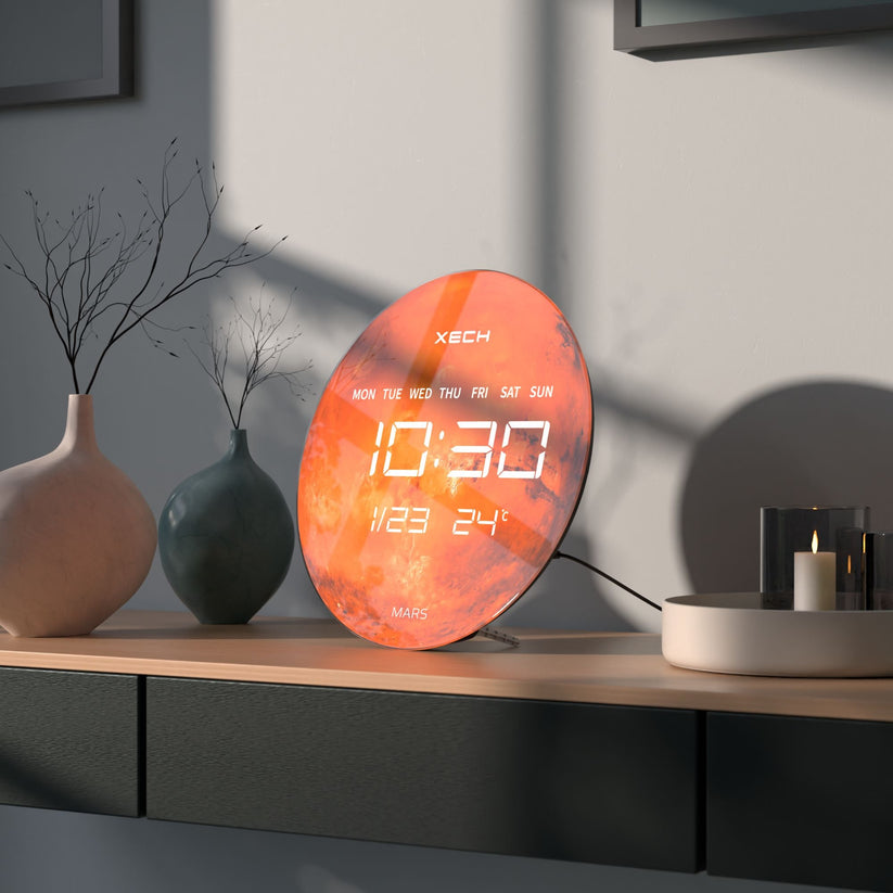 LED Digital Wall Clock - Solaris Wall Clocks for Home Decoration – XECH