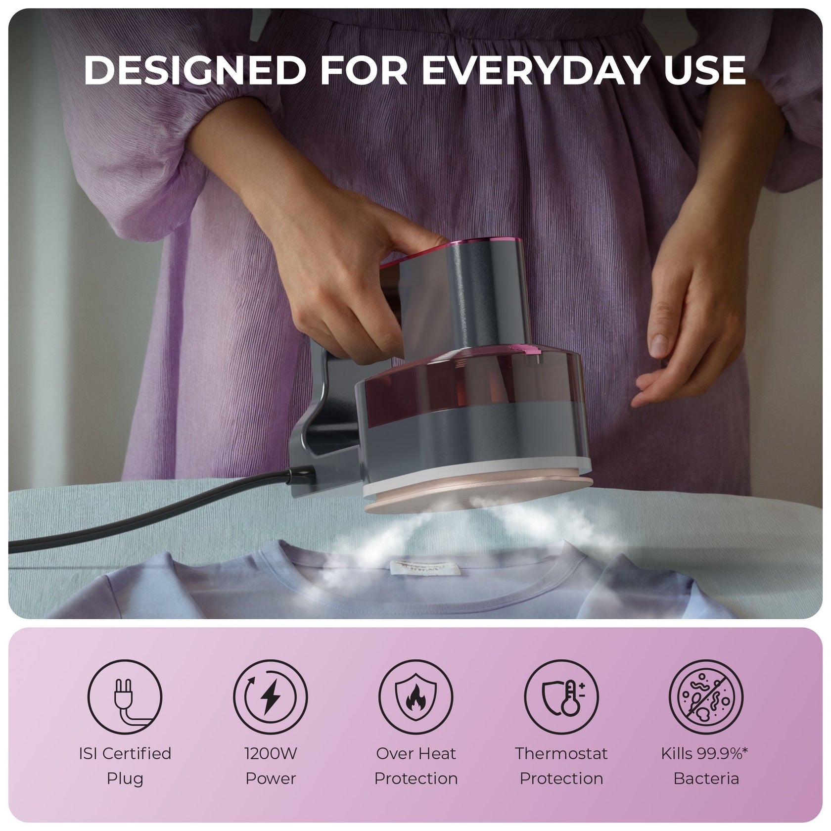 Steam Iron for Clothes | Handheld Garment Steamer SteamX – XECH
