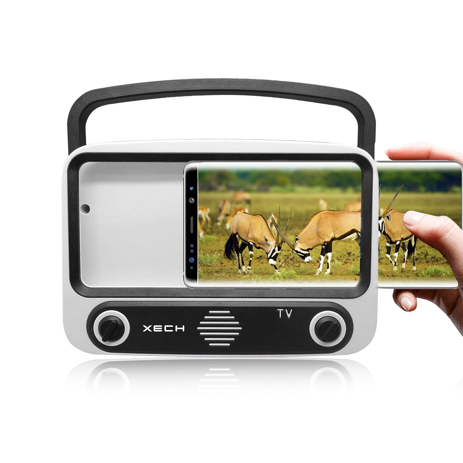 Bluetooth Speaker with Phone Holder | Mini TV Tellivibe Max – XECH